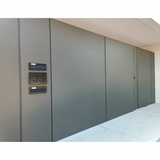 AUTOMATIC SLIDING GATE WITH PIVOT PEDESTRIAN ENTRANCE & FENCE